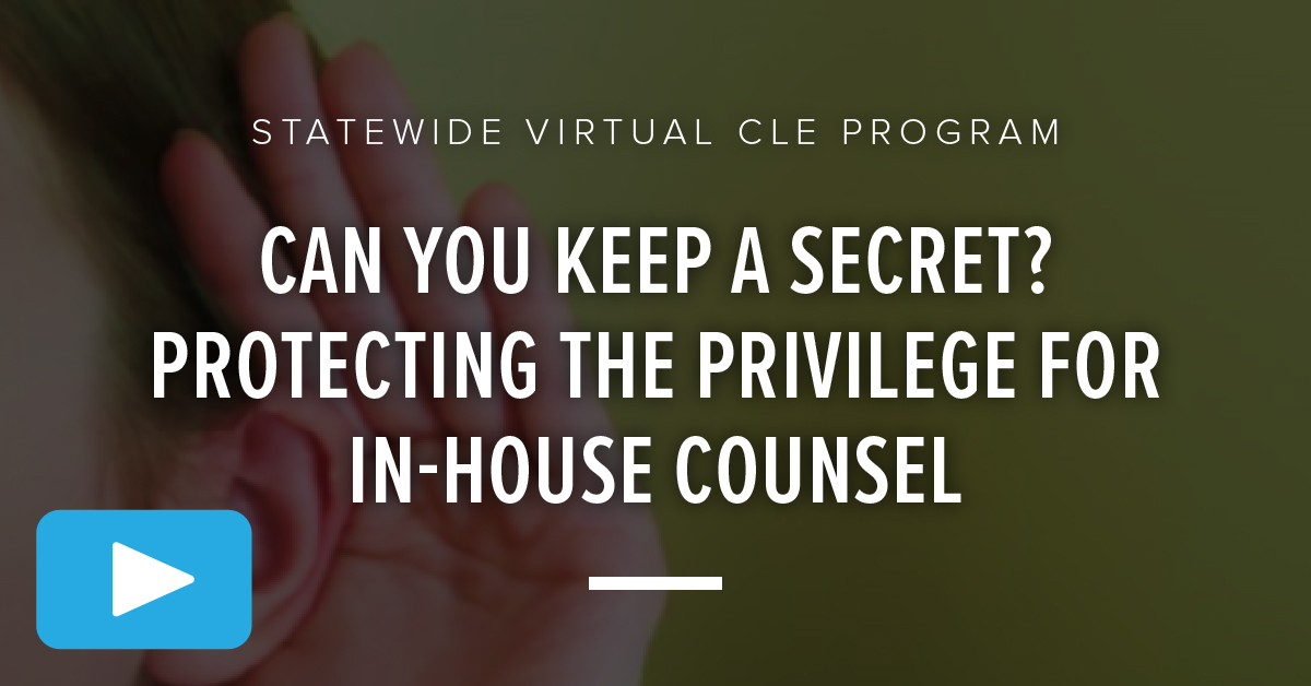 Virtual CLE Programs – Texas General Counsel Forum
